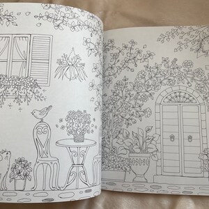 Flowers and Pathways Around the World - Japanese Coloring Book - Etsy