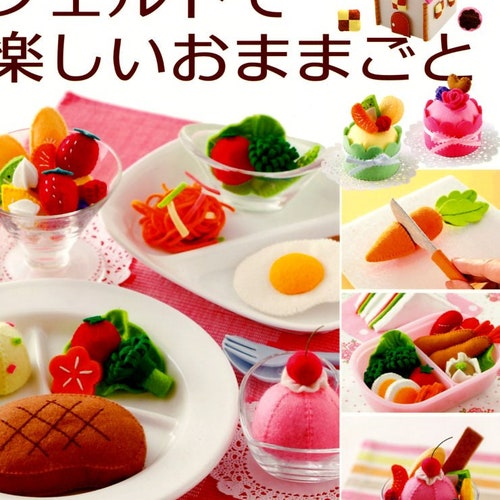 Let's Play Home More FELT Foods and Sweets Japanese - Etsy