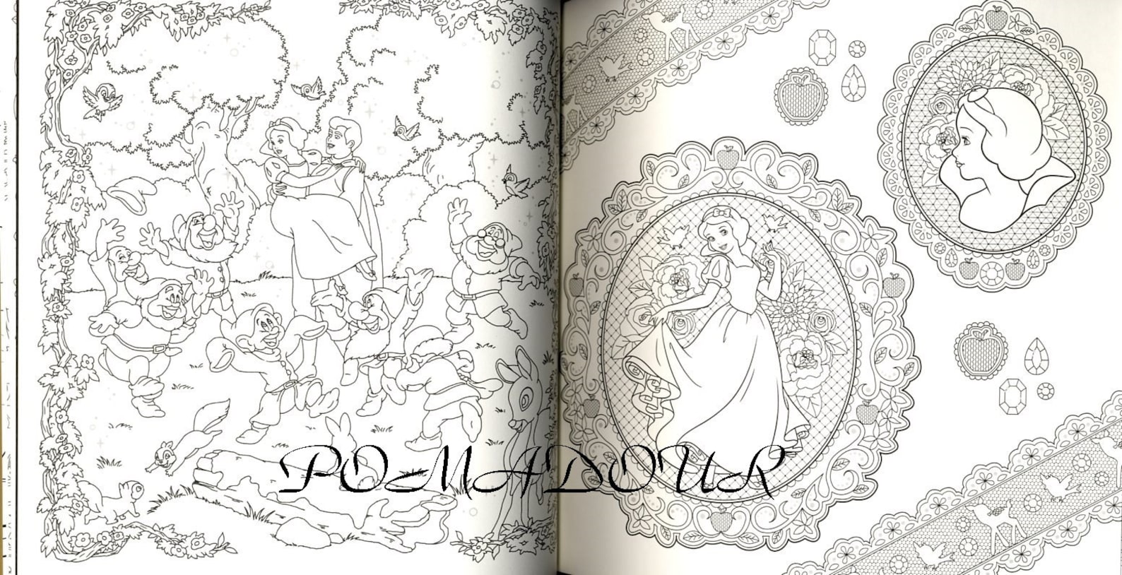 Disney's Shiny Coloring Lesson Book Japanese Coloring | Etsy