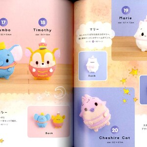 Disney Ufufy Felt CHARACTER MASCOTS Japanese Craft Book - Etsy