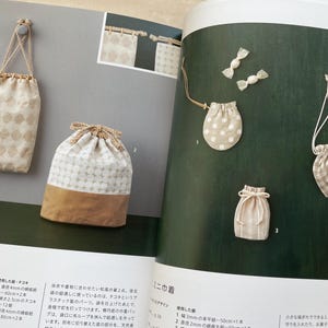 The Drawstring Bag Pattern Book - Japanese Craft Book - Etsy