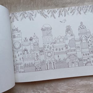 Coloring Book of Imaginary Towns That Travels Through the Seasons ...