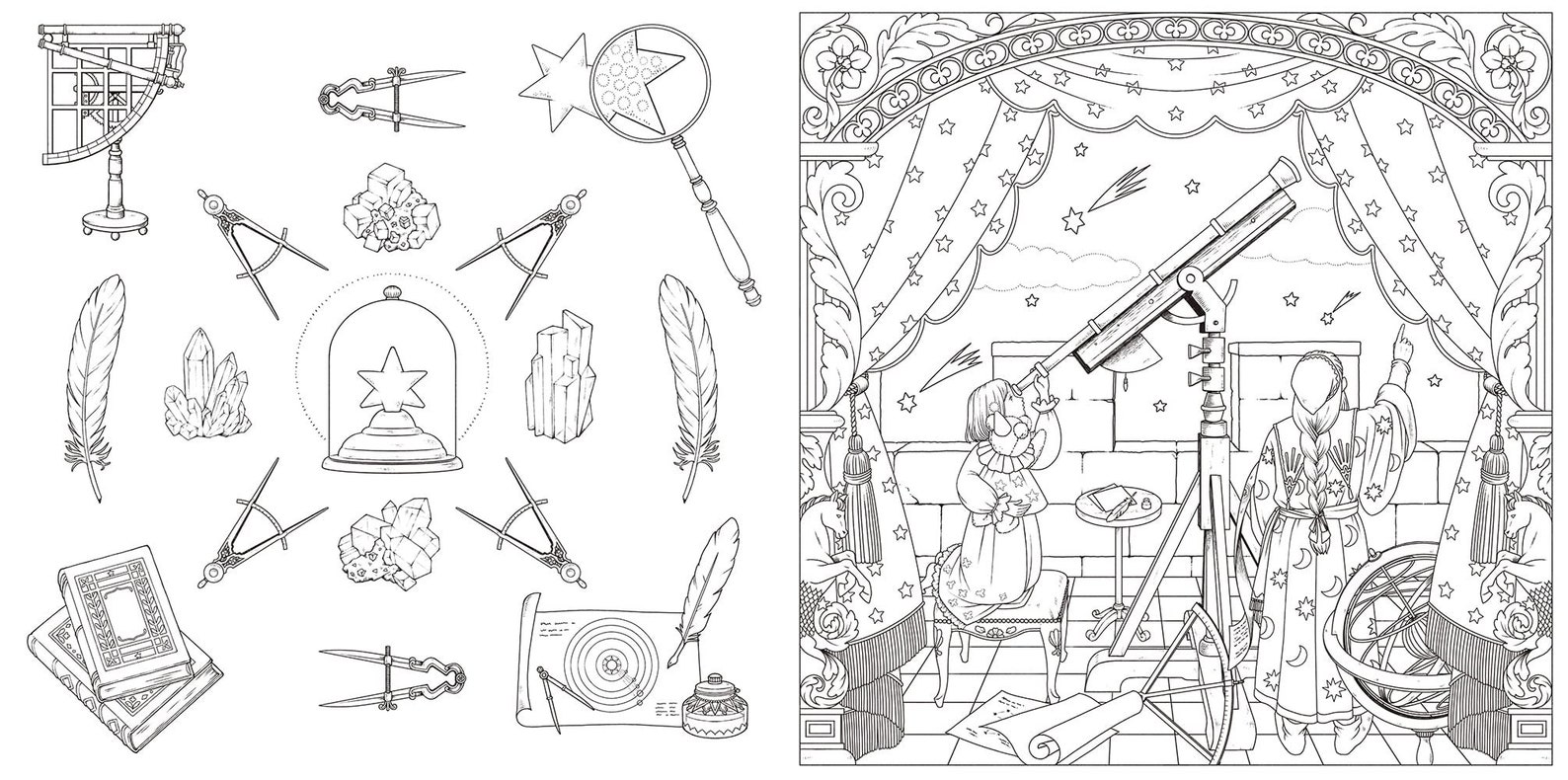 Coloring Book of Secret Dream Story Fairy Tale Like Coloring - Etsy