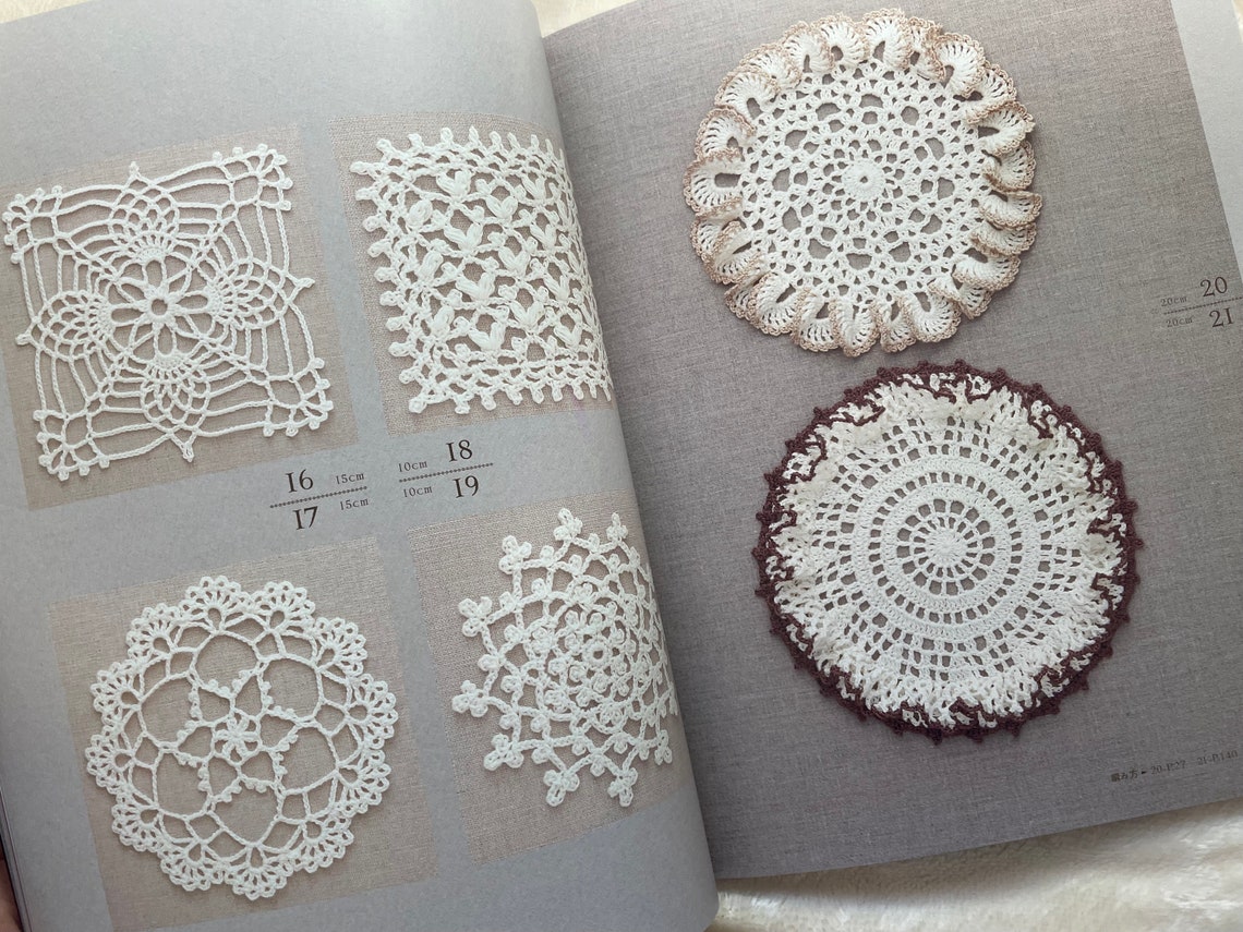 Crocheted Complete Works Lace 143 - Japanese Craft Book - Etsy