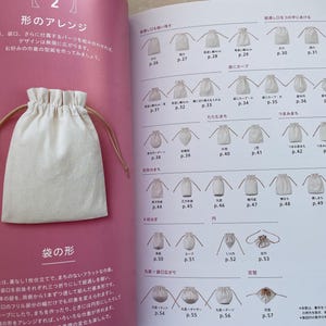 The Drawstring Bag Pattern Book - Japanese Craft Book - Etsy