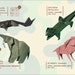 Extinct Species and Dinosaurs Made With Origami Japanese - Etsy