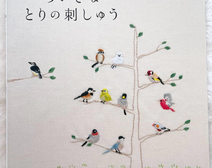 Embroidery Patterns of Little Birds - Japanese Craft Book - Etsy