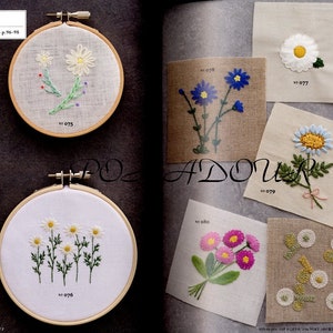 Botanical Embroidery Designs Japanese Craft Book - Etsy