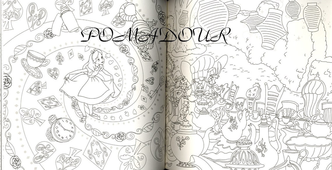 Disney's Shiny Coloring Lesson Book Japanese Coloring | Etsy