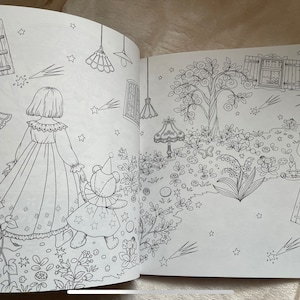 Coloring Book of Secret Dream Story Fairy Tale Like Coloring Book ...