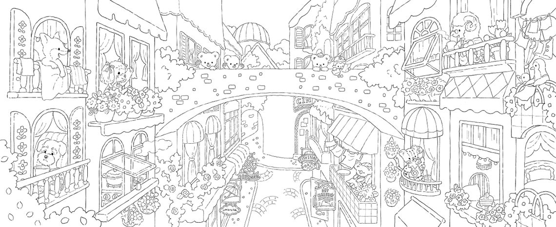 Town Scapes Animals Variety of Goods Cakes Flowers - Etsy