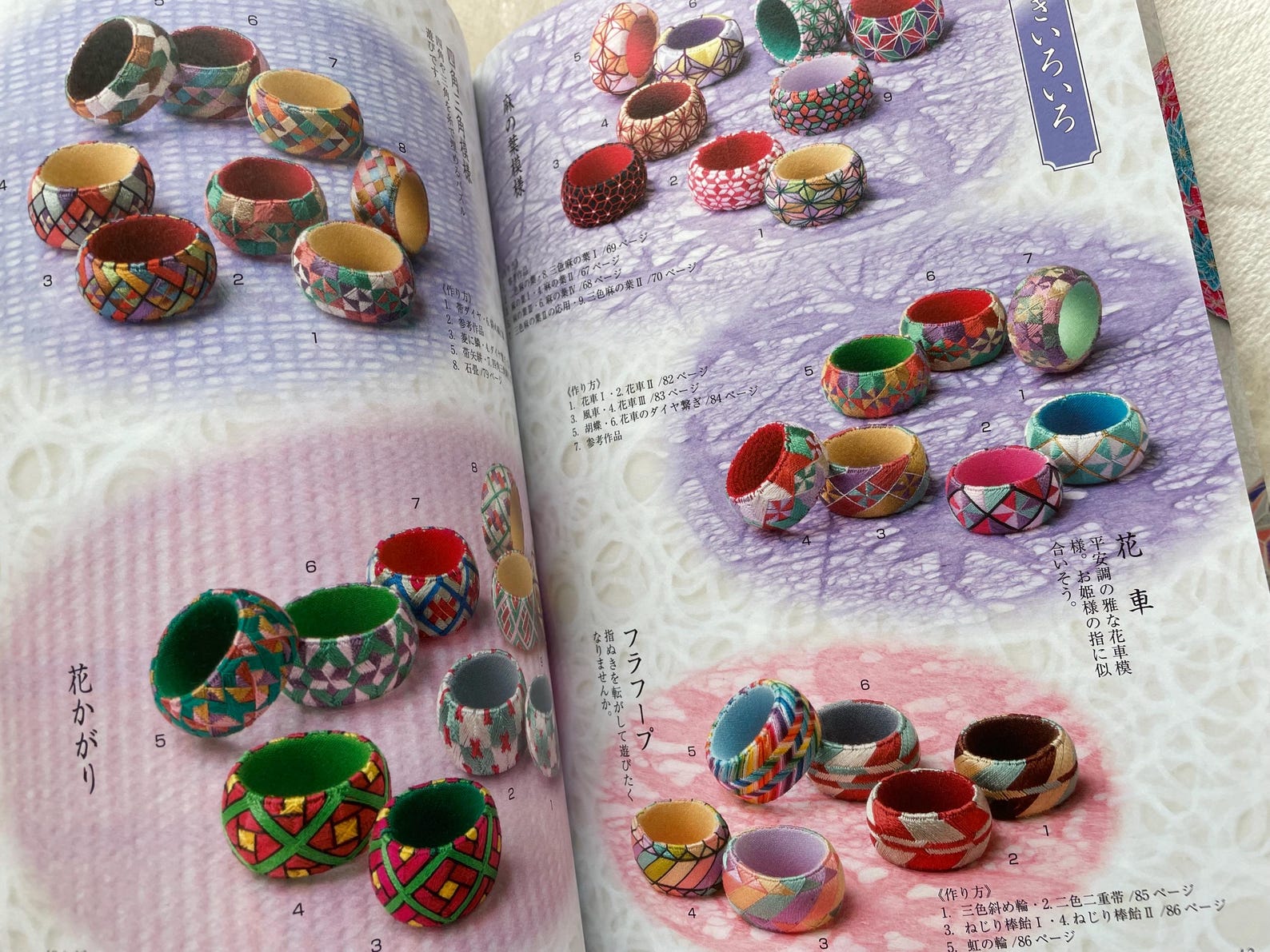 Kaga Thimbles and Flower Temari Designs - Japanese Craft Book - Etsy
