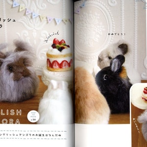 Realistic FELT Wool Cute Small Rabbits Japanese Craft Book - Etsy