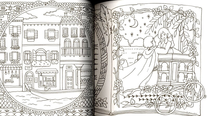 Eriy's World Heritage Coloring Book Japanese Coloring - Etsy