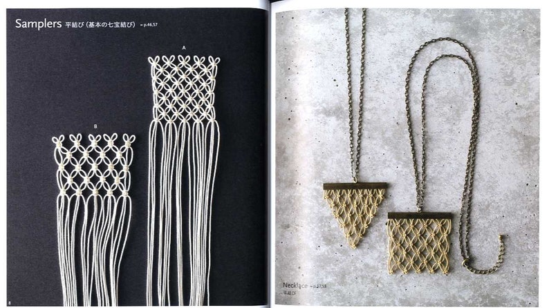 Macrame Accessories Japanese Craft Book | Etsy