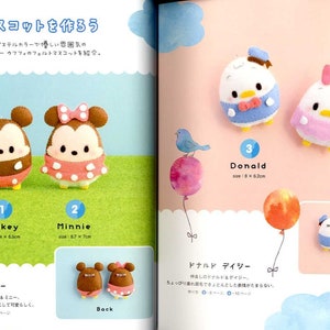 Disney Ufufy Felt CHARACTER MASCOTS Japanese Craft Book - Etsy