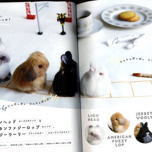 Realistic FELT Wool Cute Small Rabbits Japanese Craft Book - Etsy