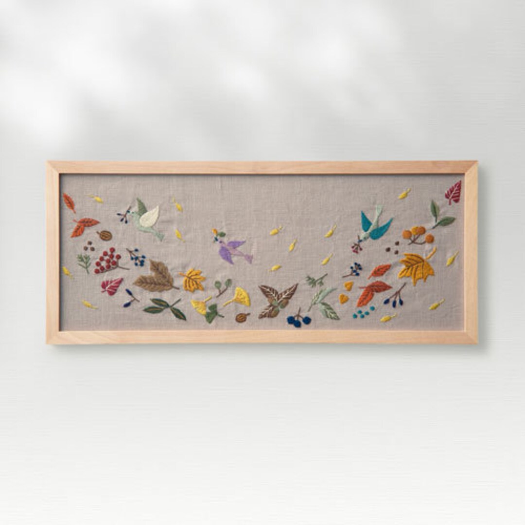 Alice Makabe Embroidery Kit With Autumn Light Theme Japanese - Etsy