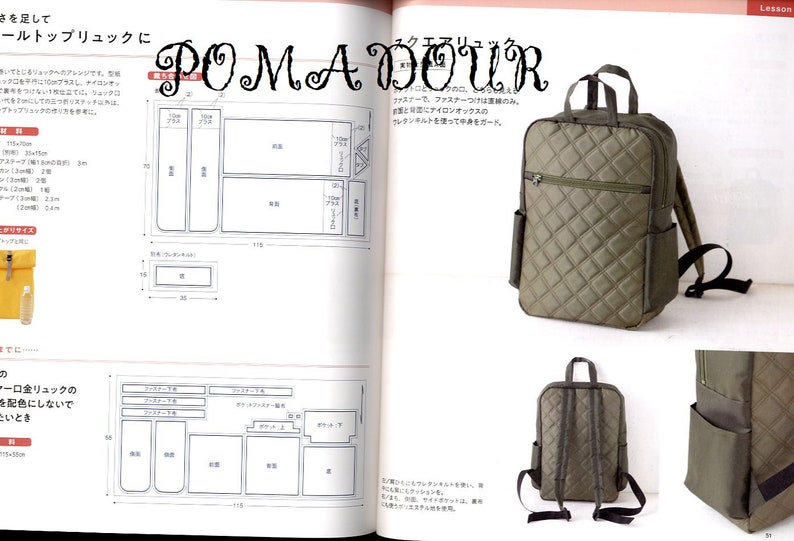 Backpacks for Beginners Japanese Craft Book | Etsy