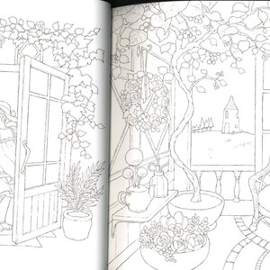 My Colorful Dream Rooms : A Coloring Tour Japanese Coloring - Etsy