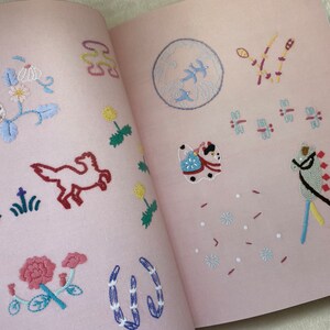 Traditional Japanese Cute Embroidery Designs - Japanese Craft Book - Etsy