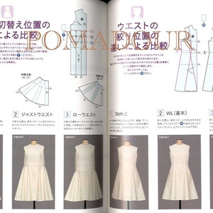 Bunka Fashion School Dress Pattern Lesson Japanese Craft Pattern Book ...