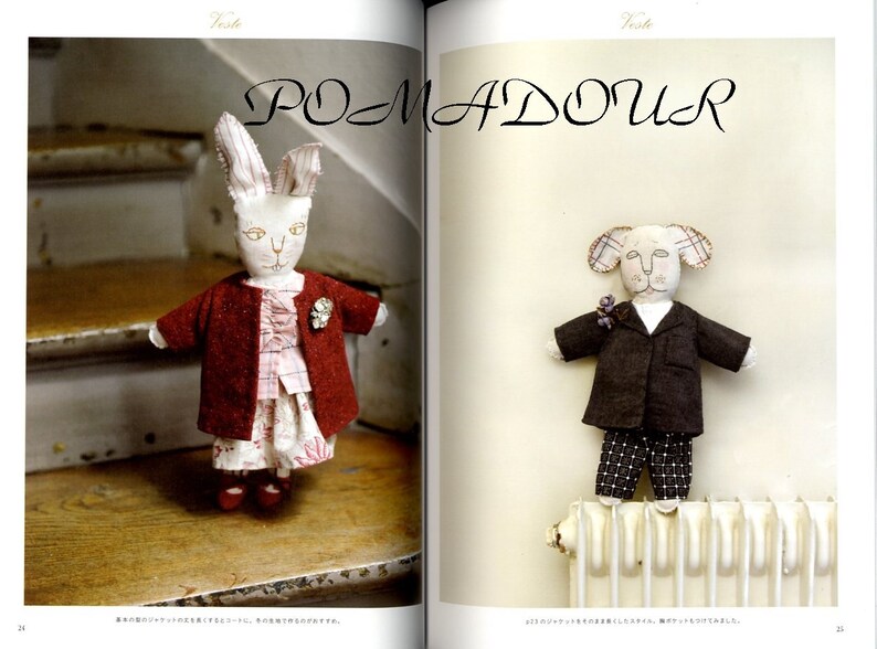 Paris Stuffed Animal Clothes Coordination - Japanese Craft Book - Etsy