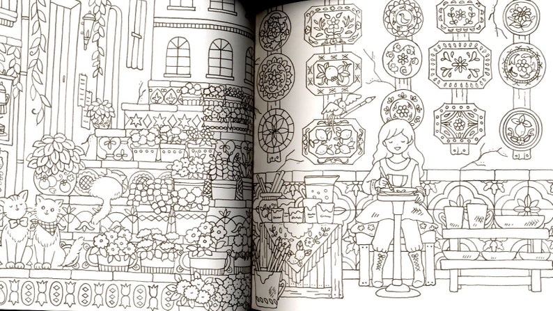Eriy's World Heritage Coloring Book Japanese Coloring - Etsy Norway