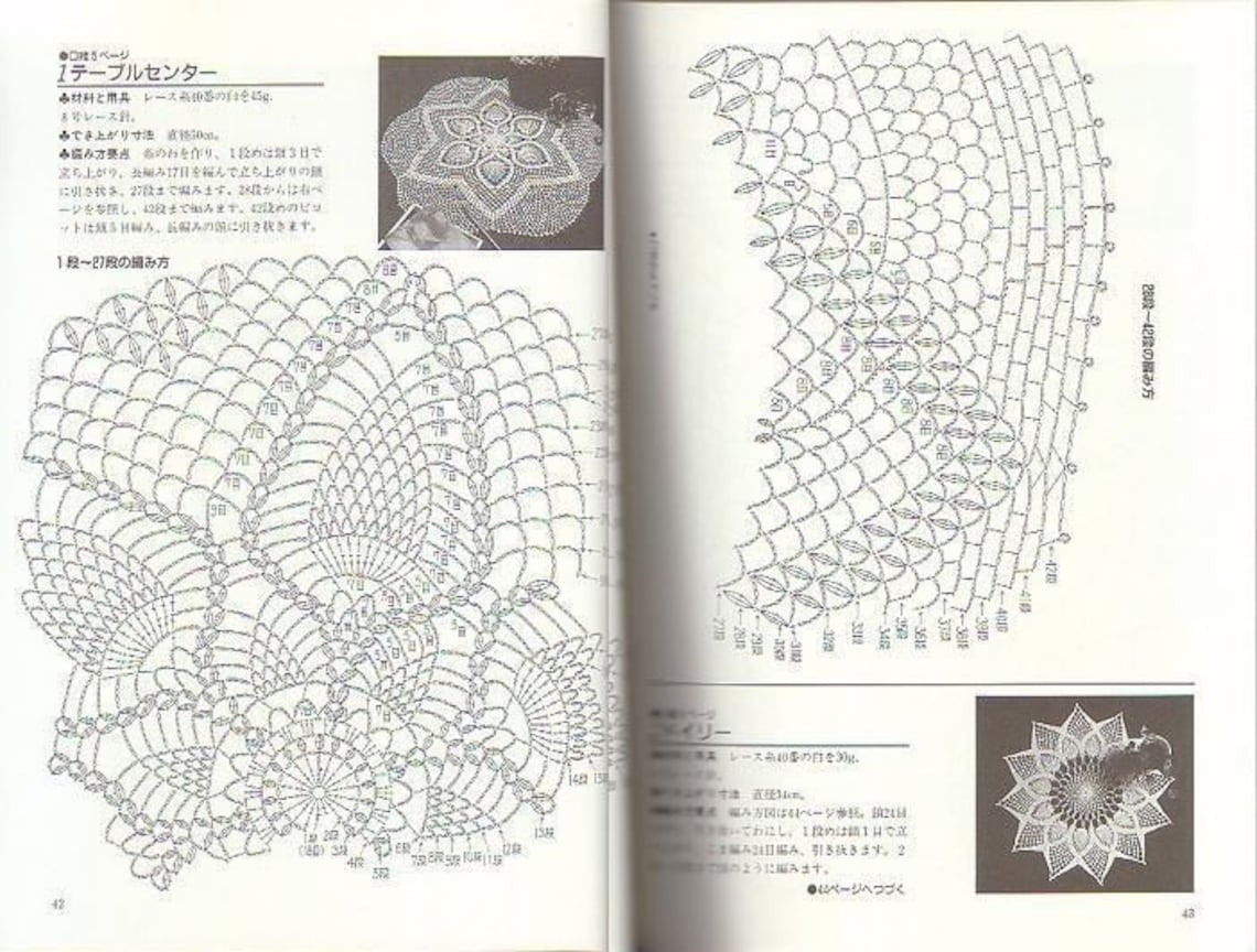 BEAUTIFUL LACE VOL 5 Japan Crochet Lace Pattern Book | Etsy