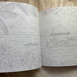 Island Flowers and Pathways Around the World - Japanese Coloring Book ...