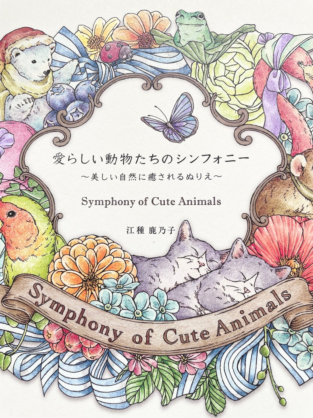 SYMPHONY of Cute Animals Japanese Coloring Book by Kanoko Egusa NP - Etsy