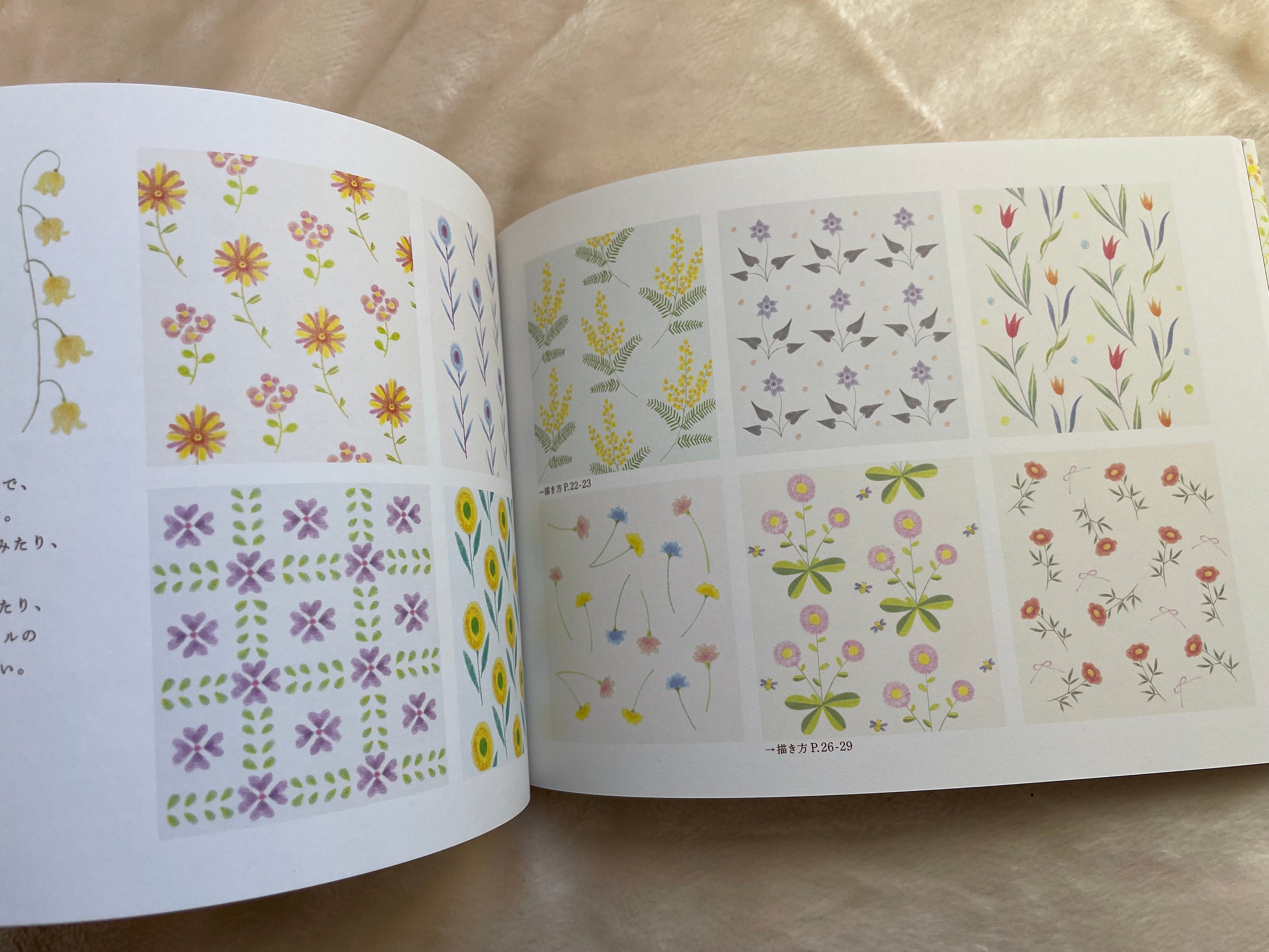 How to Draw 12 Months Pretty Motifs and Flowers With Colored Pencils ...