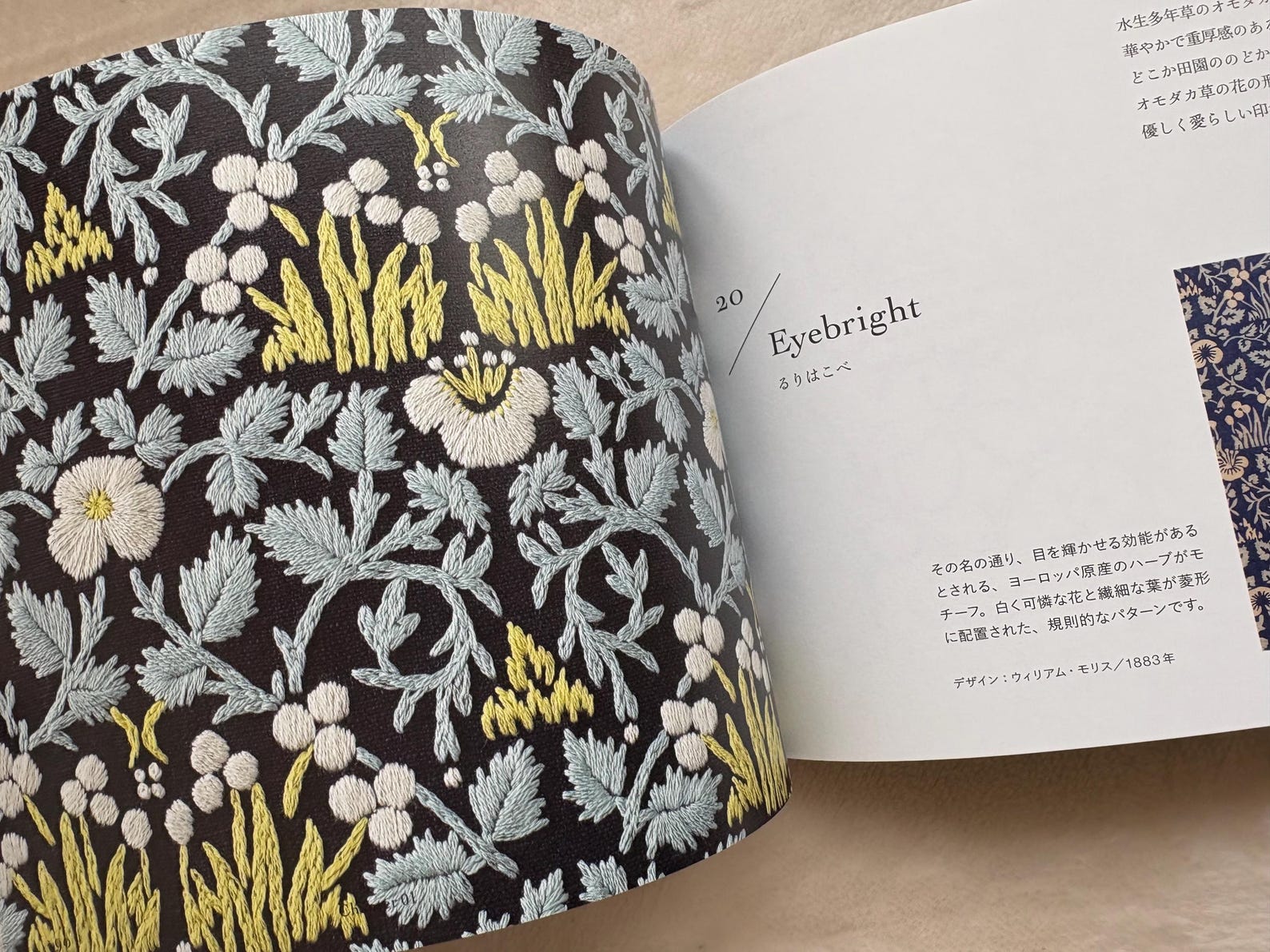 William Morris Embroidery Pattern Book - 20 Beautiful Designs ...