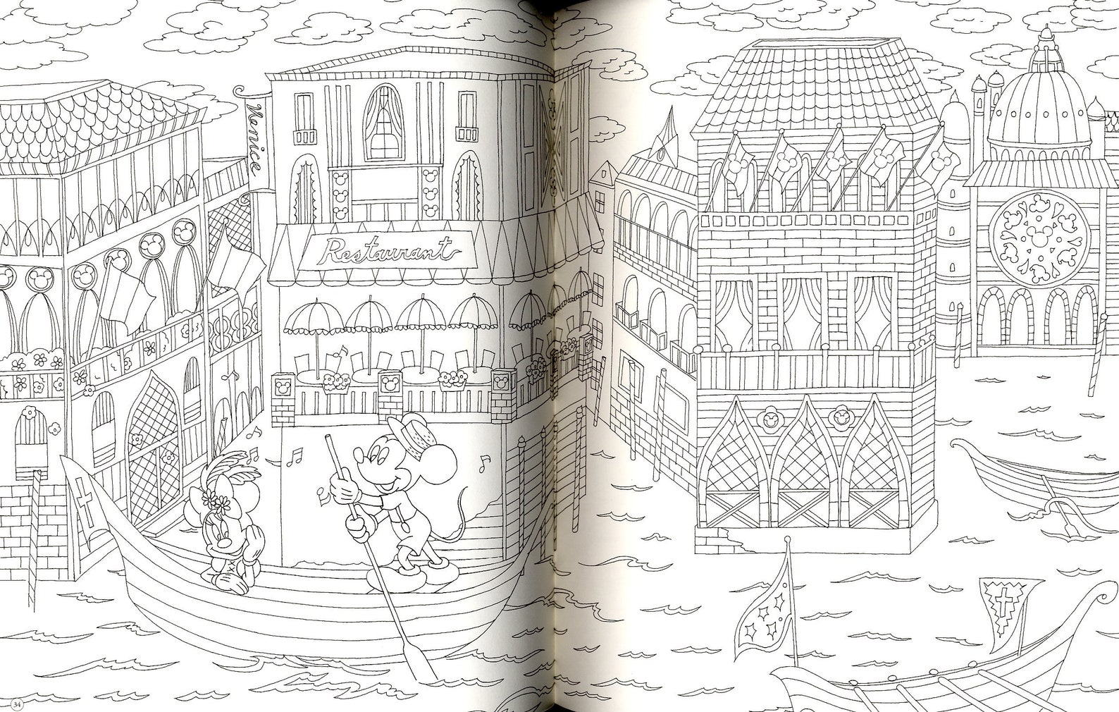 Disney's Coloring Book Japanese Coloring Book - Etsy
