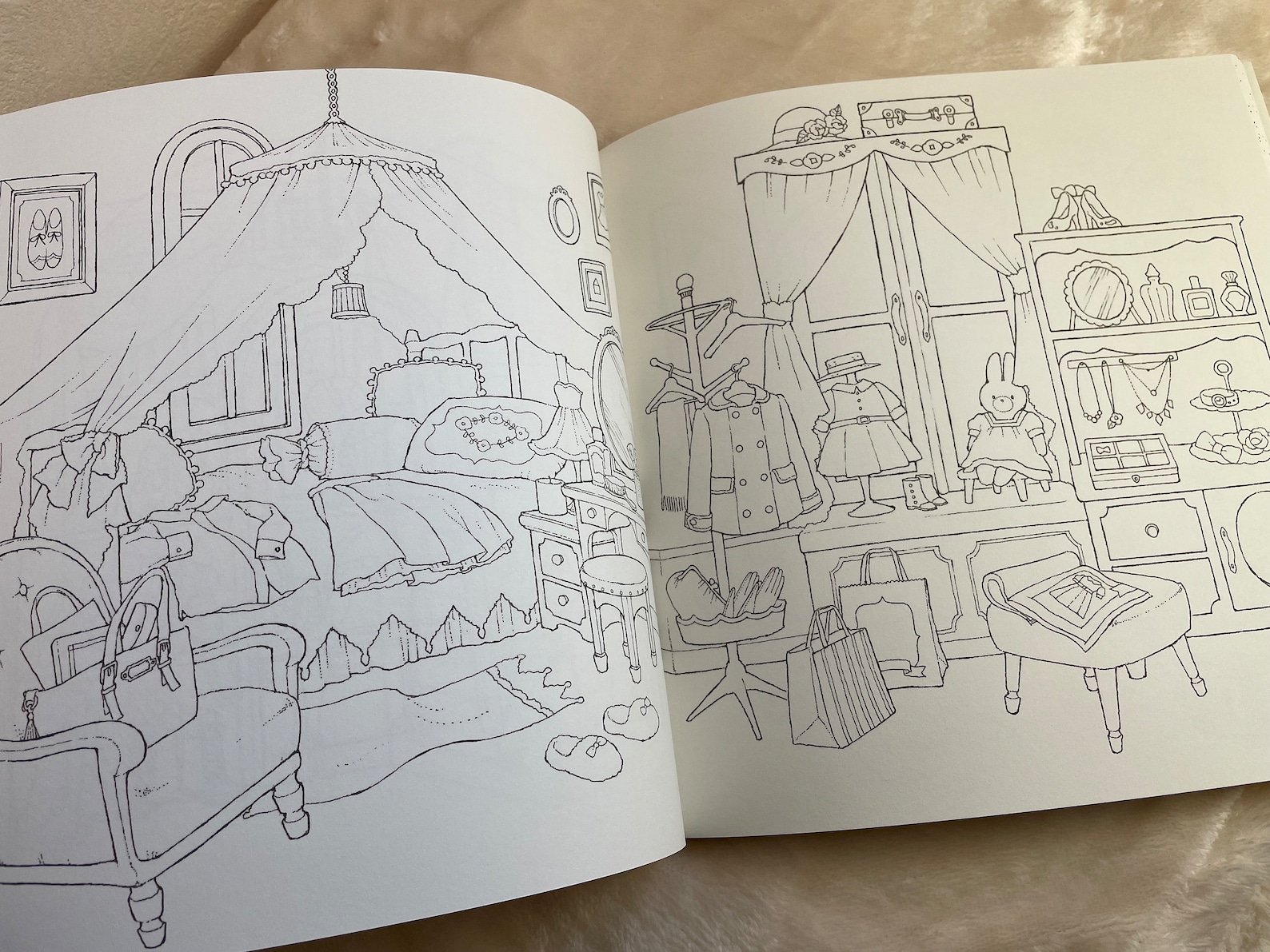 My Colorful Dream Rooms : A Coloring Tour - Japanese Coloring Book - Etsy