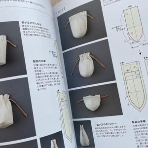 The Drawstring Bag Pattern Book - Japanese Craft Book - Etsy