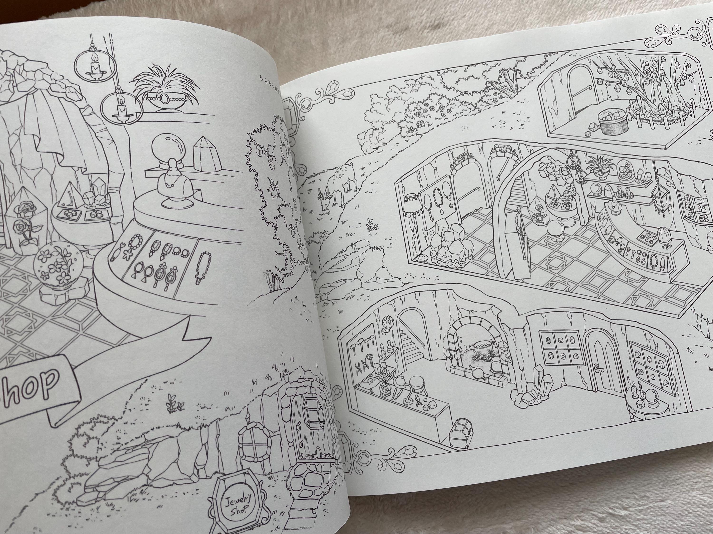 Wonderful Houses in an Imaginary World Coloring Book - Japanese Craft ...