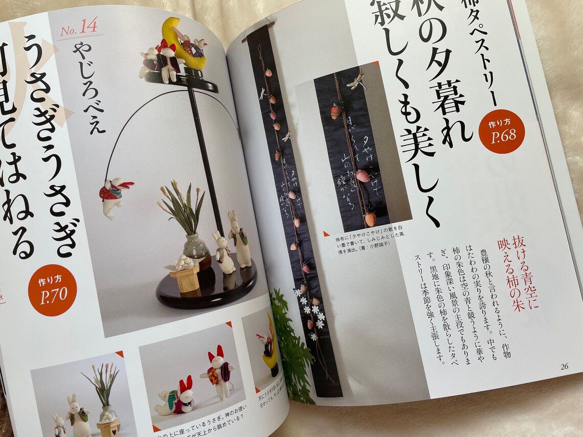 Traditional Japanese Tsurushi Mobiles and Chirimen Items - Japanese ...