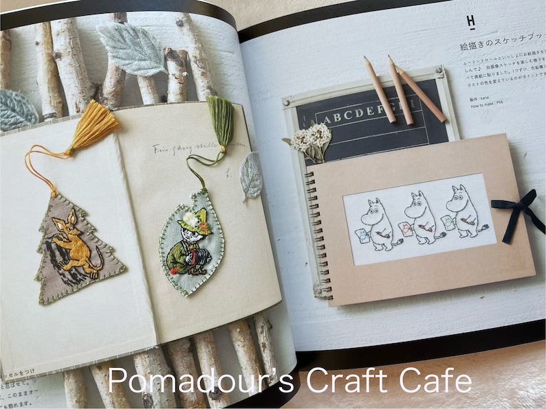 Moomin and Friends Embroidery Designs - Japanese Craft Book - Etsy