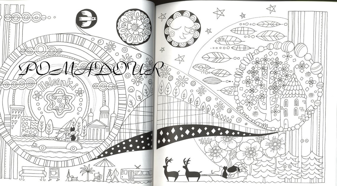 Around the World Trip Coloring Book A Fairy Tale World | Etsy