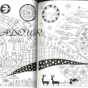 Around the World Trip Coloring Book A Fairy Tale World - Etsy