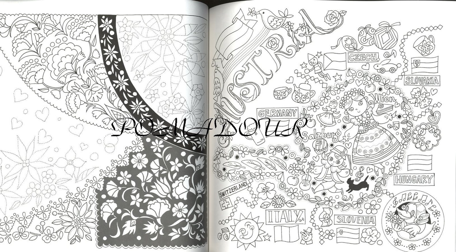 Around the World Trip Coloring Book A Fairy Tale World - Etsy