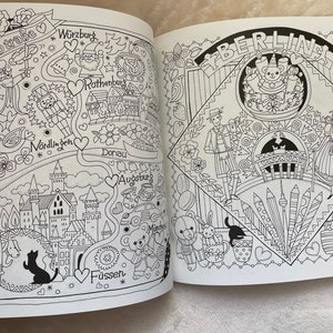 Around the World Trip Coloring Book A Fairy Tale World Japanese ...