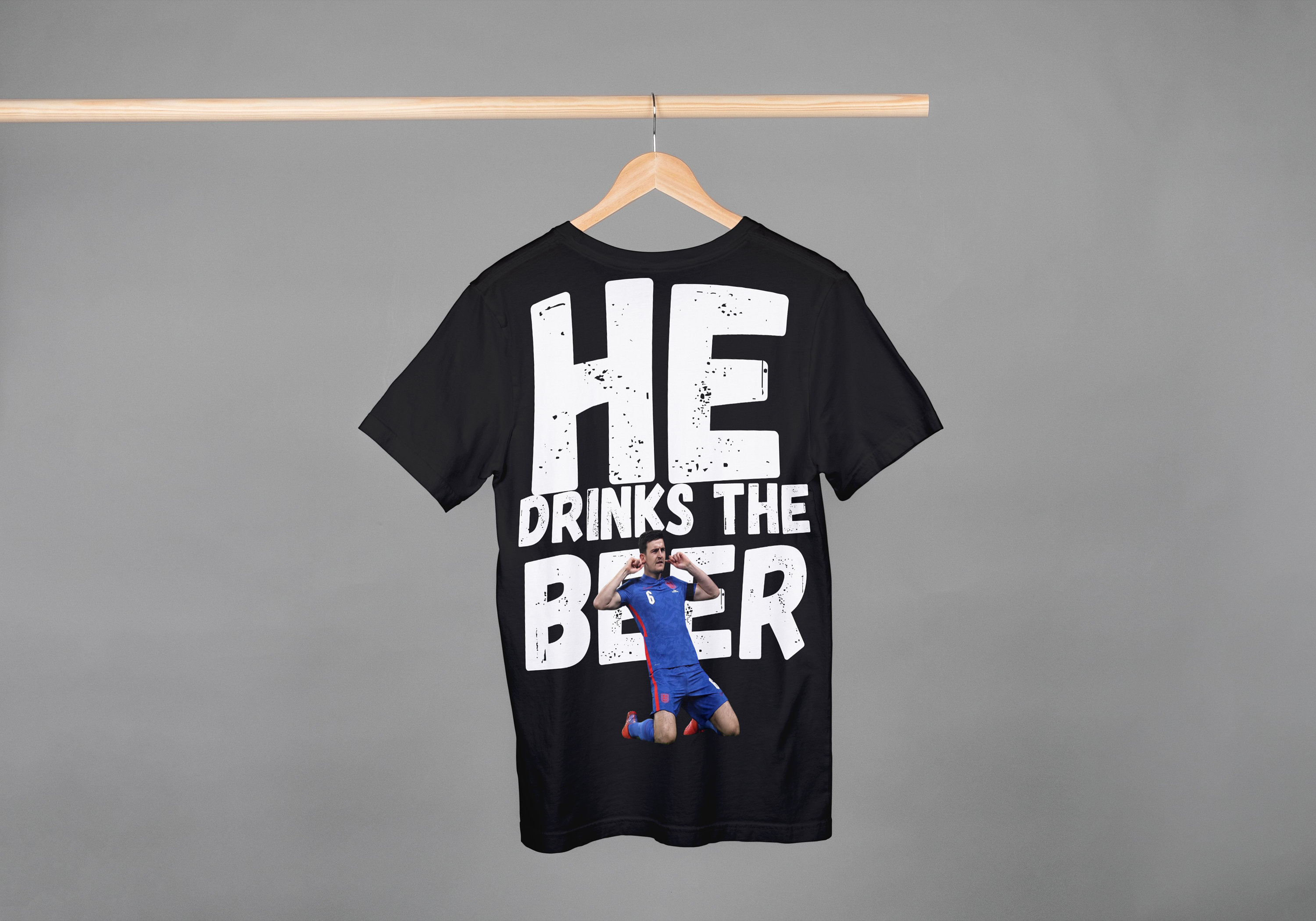 Harry Maguire Slabhead England Euro 2024 Tshirt Manchester United Three ...