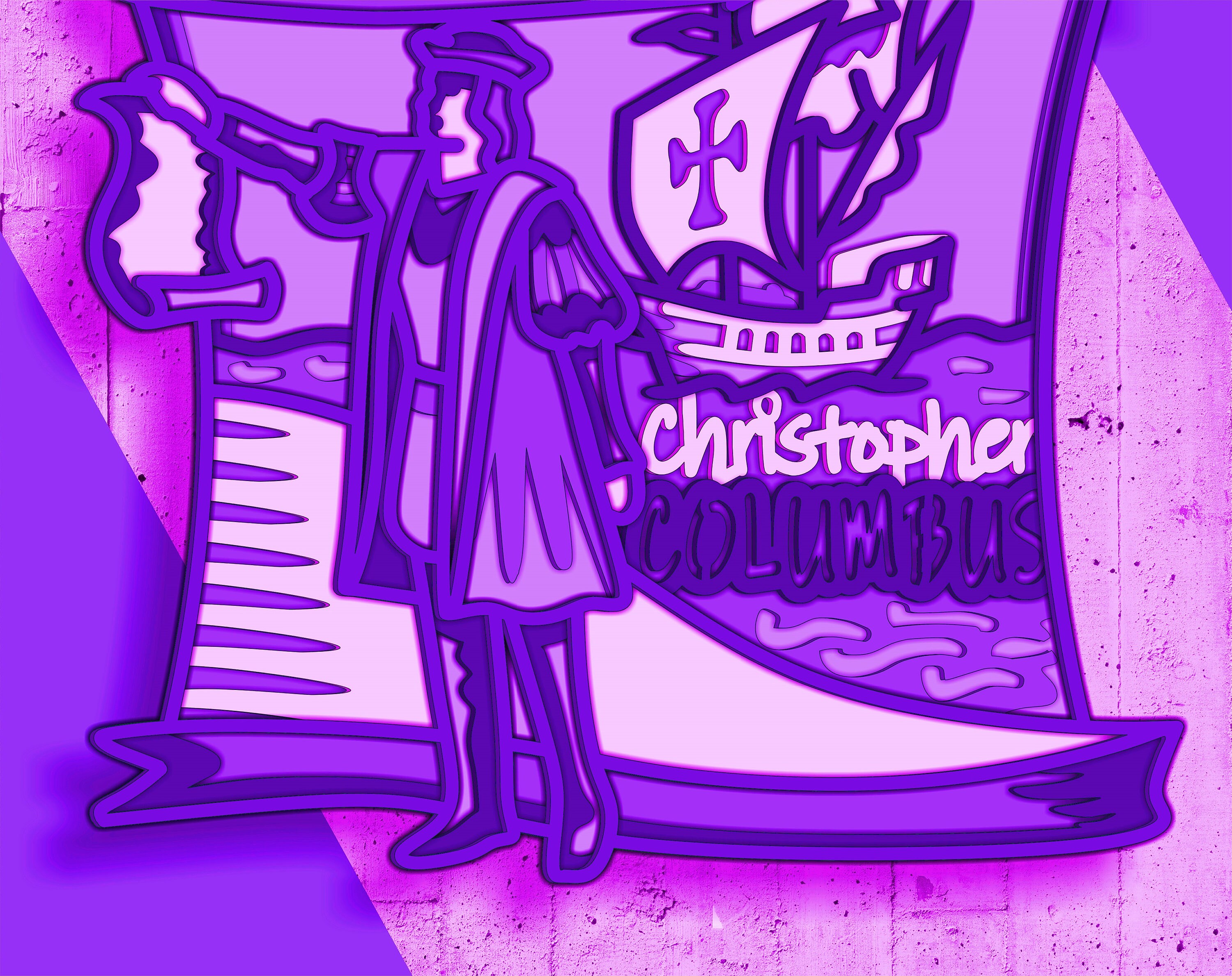 Christopher Columbus SVG, Explorer Png, Santa Maria Ship, Multilayer ...