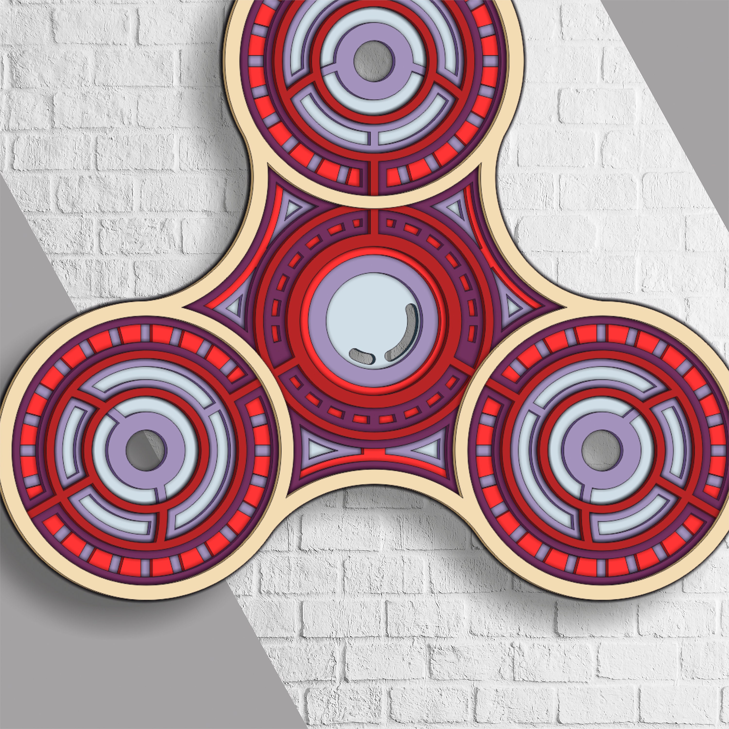 Fidget Spinner Multilayer SVG, Laser Cut Projects, Instant Digital ...