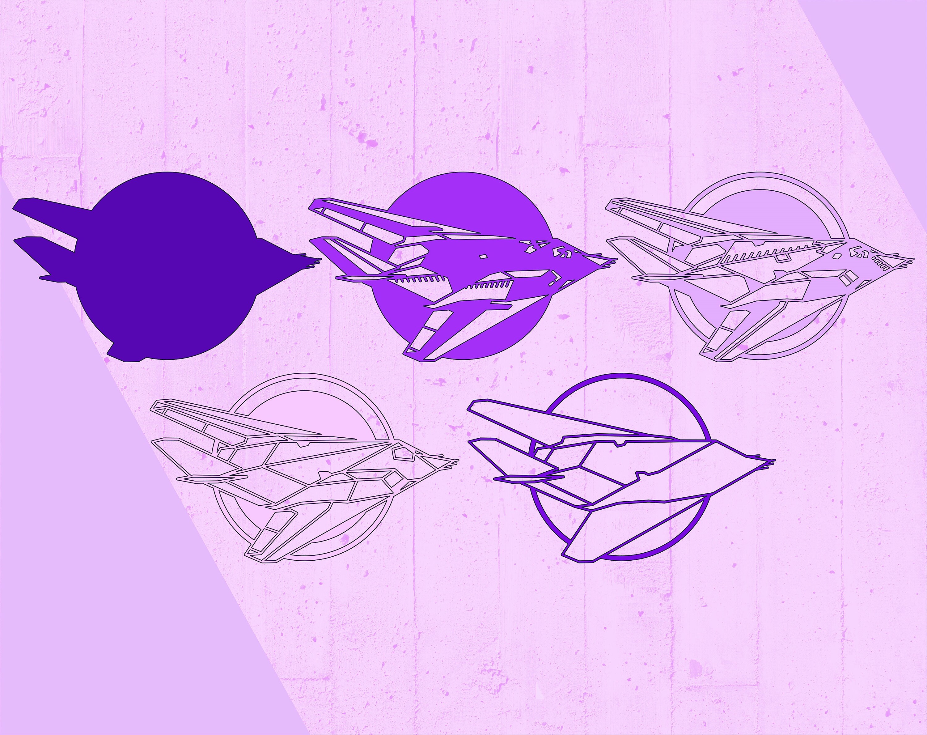 Stealth Plane SVG, Layered Papercut, Laser Cutting Files, Air Force ...