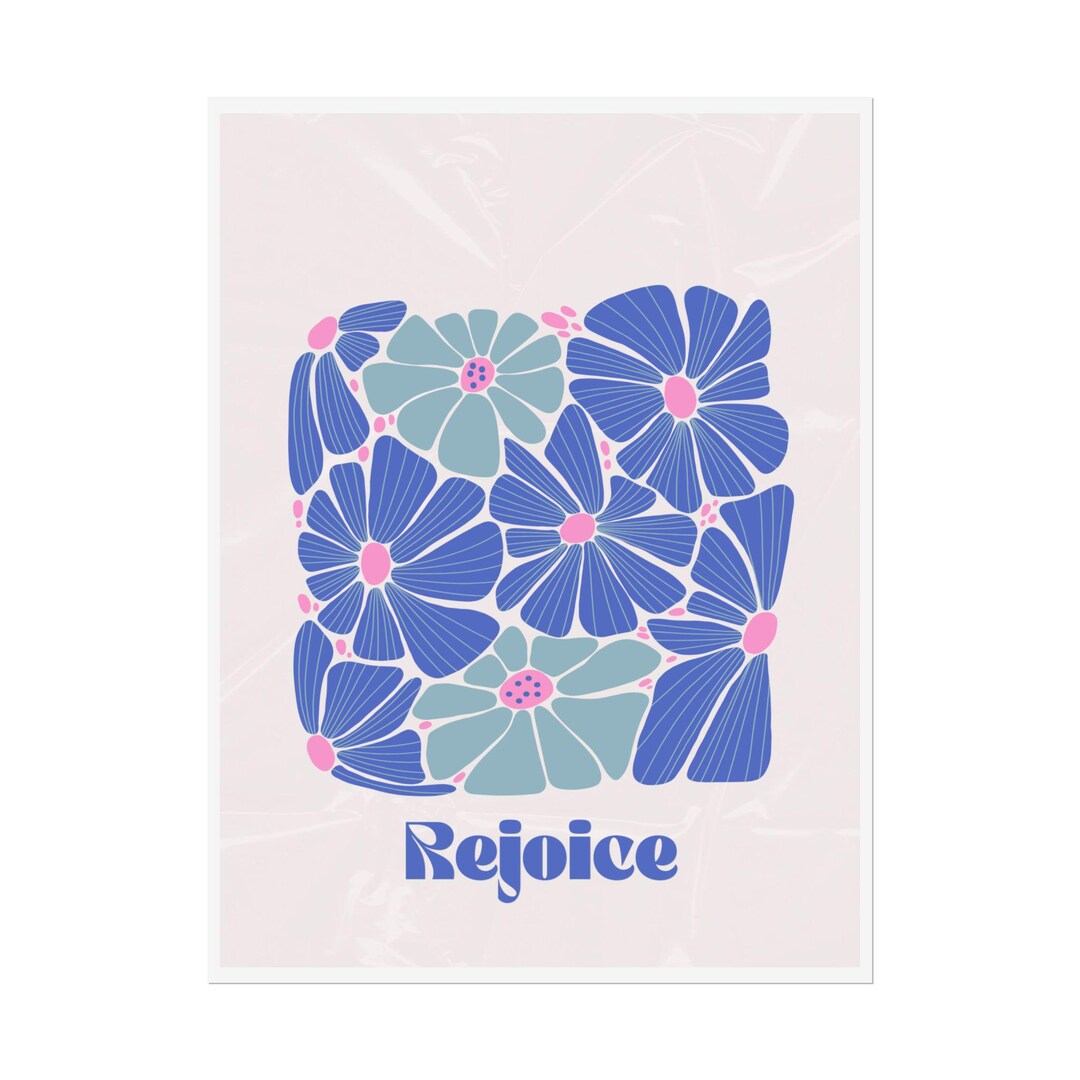 Rejoice Poster - Inspirational Rolled Posters for Home Decor, Religious ...