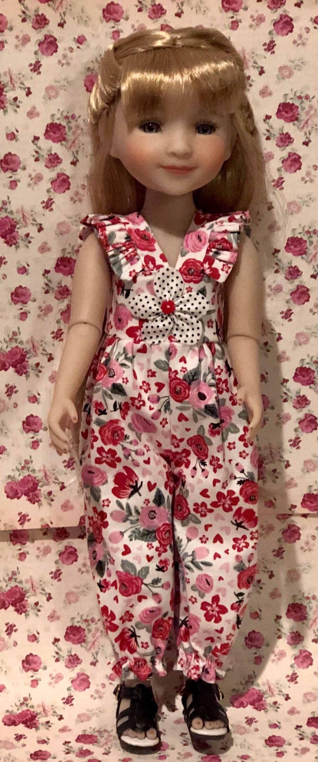 14 Ruby Red Doll Modeling Romance Romper Made By Tntcreations Etsy