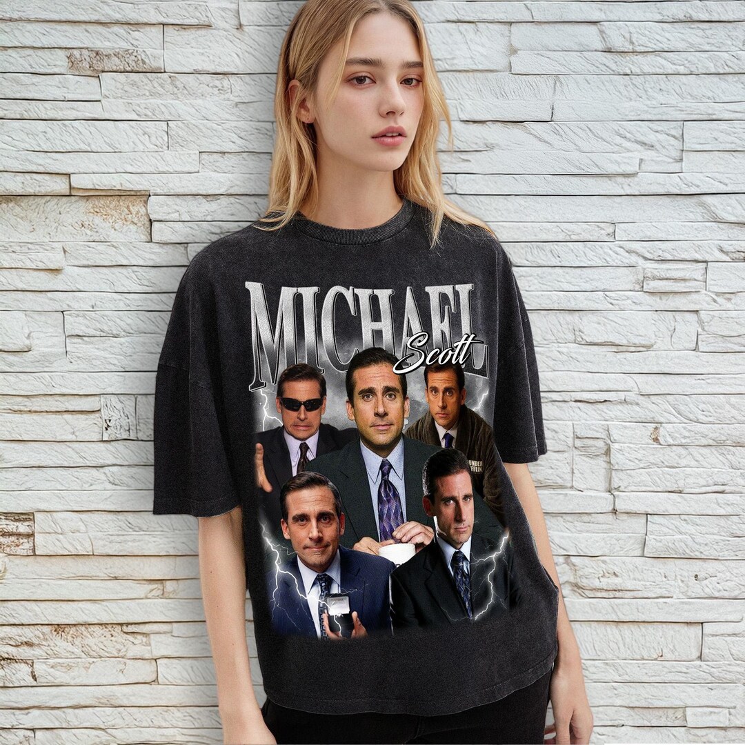 Michael Scott Vintage T-shirt, the Office Fan Shirt, Retro 90's Bootleg Tee, Michael Scott ...